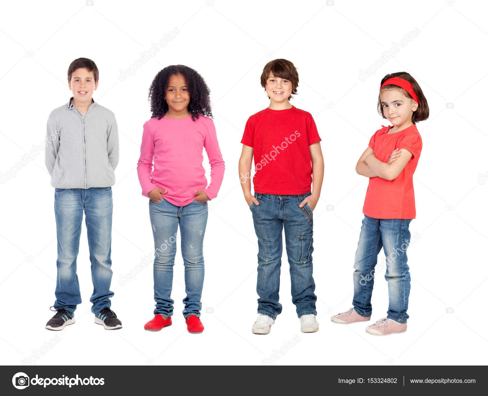 Group of cute children Stock Photo by ©Gelpi 153324802