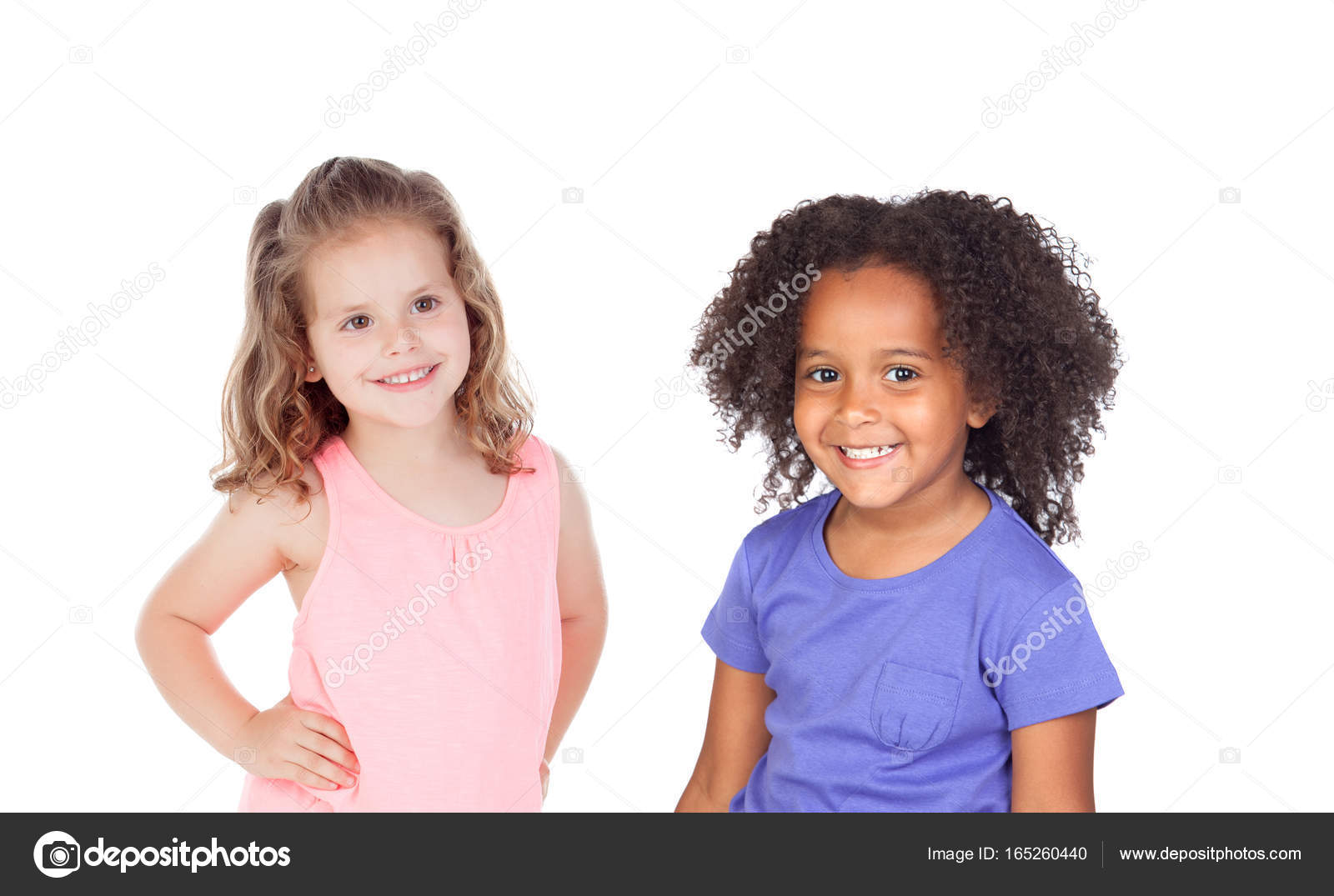 Two happy cute children Stock Photo by ©Gelpi 165260440