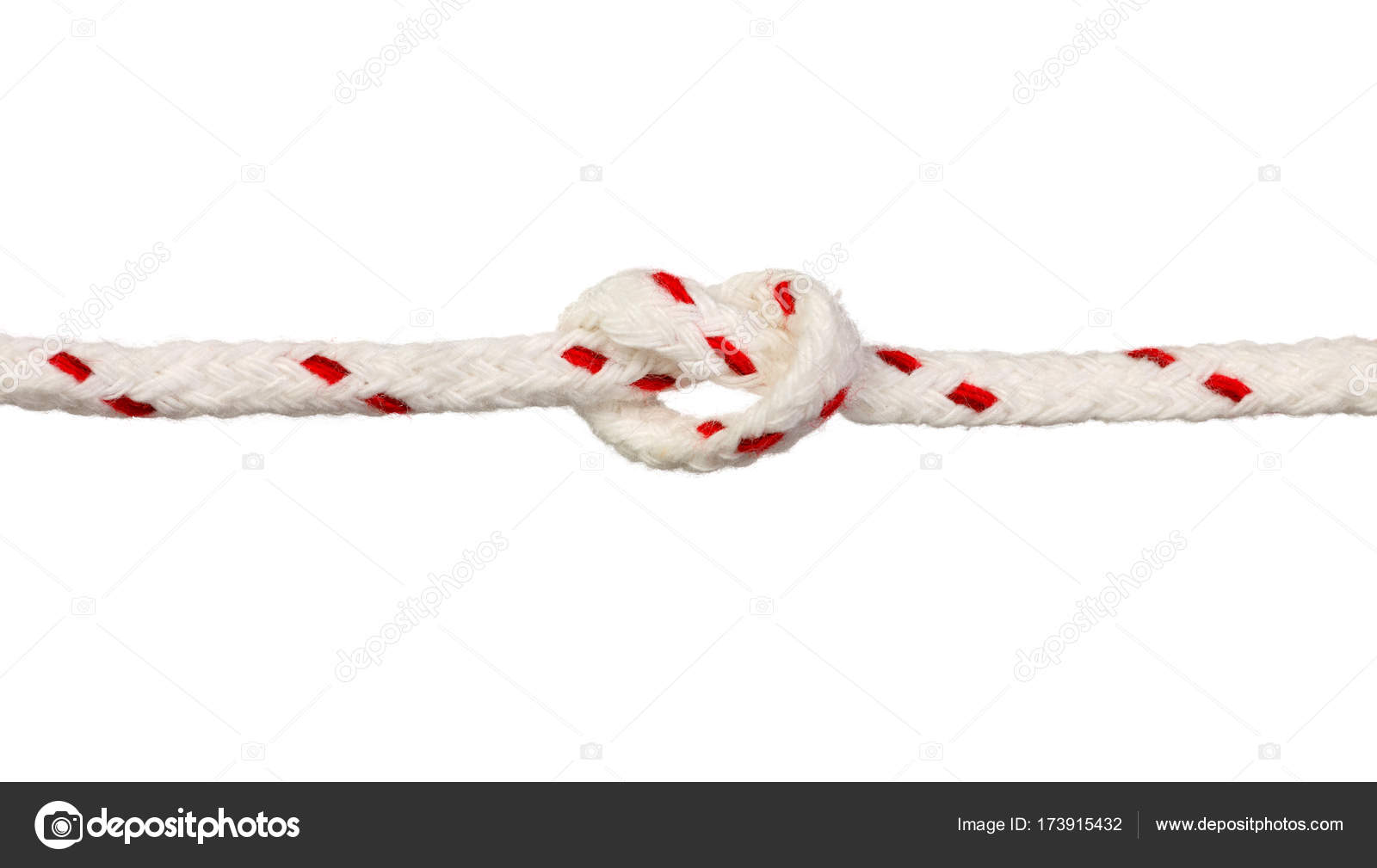 White and red rope knot Stock Photo by ©Gelpi 173915432