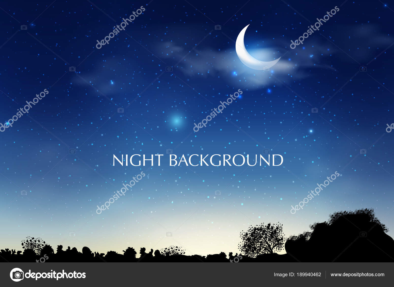 Moonlight Starry Background