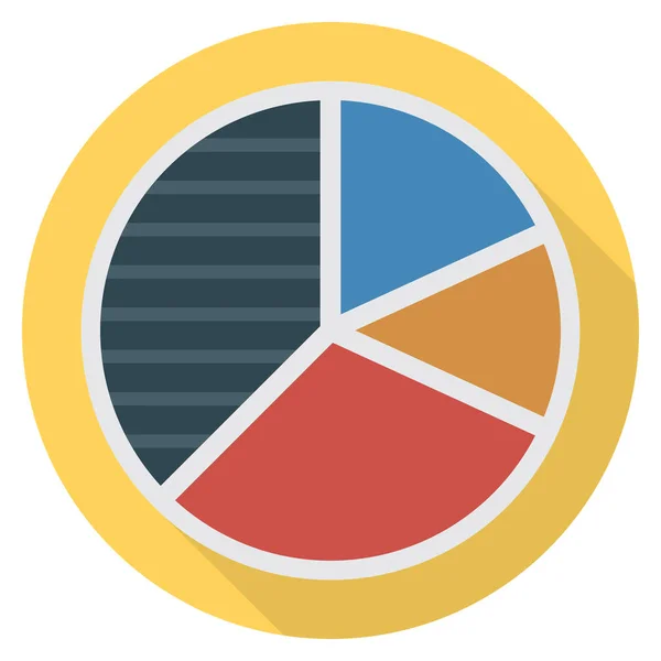 Gráfico Estadístico Icono Estilo Plano Ilustración Vectorial Vector de ...