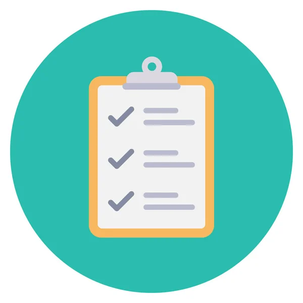 Tjekliste Ikon Vektor Illustration Stock-vektor af ©dinosoftlabs 298196378