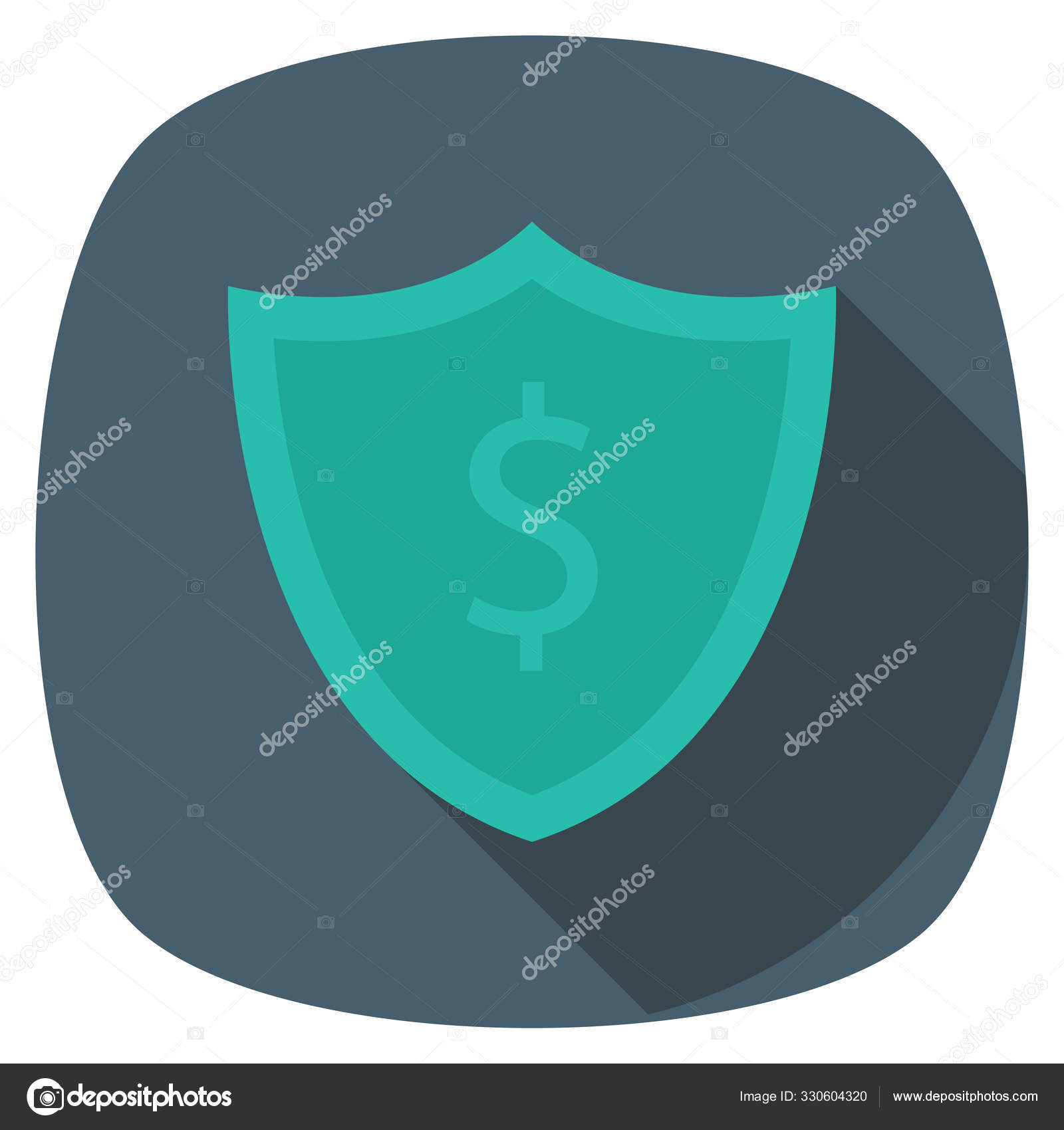 Money Flat Icons Shield Safety Stock Vector Image by ©dinosoftlabs ...