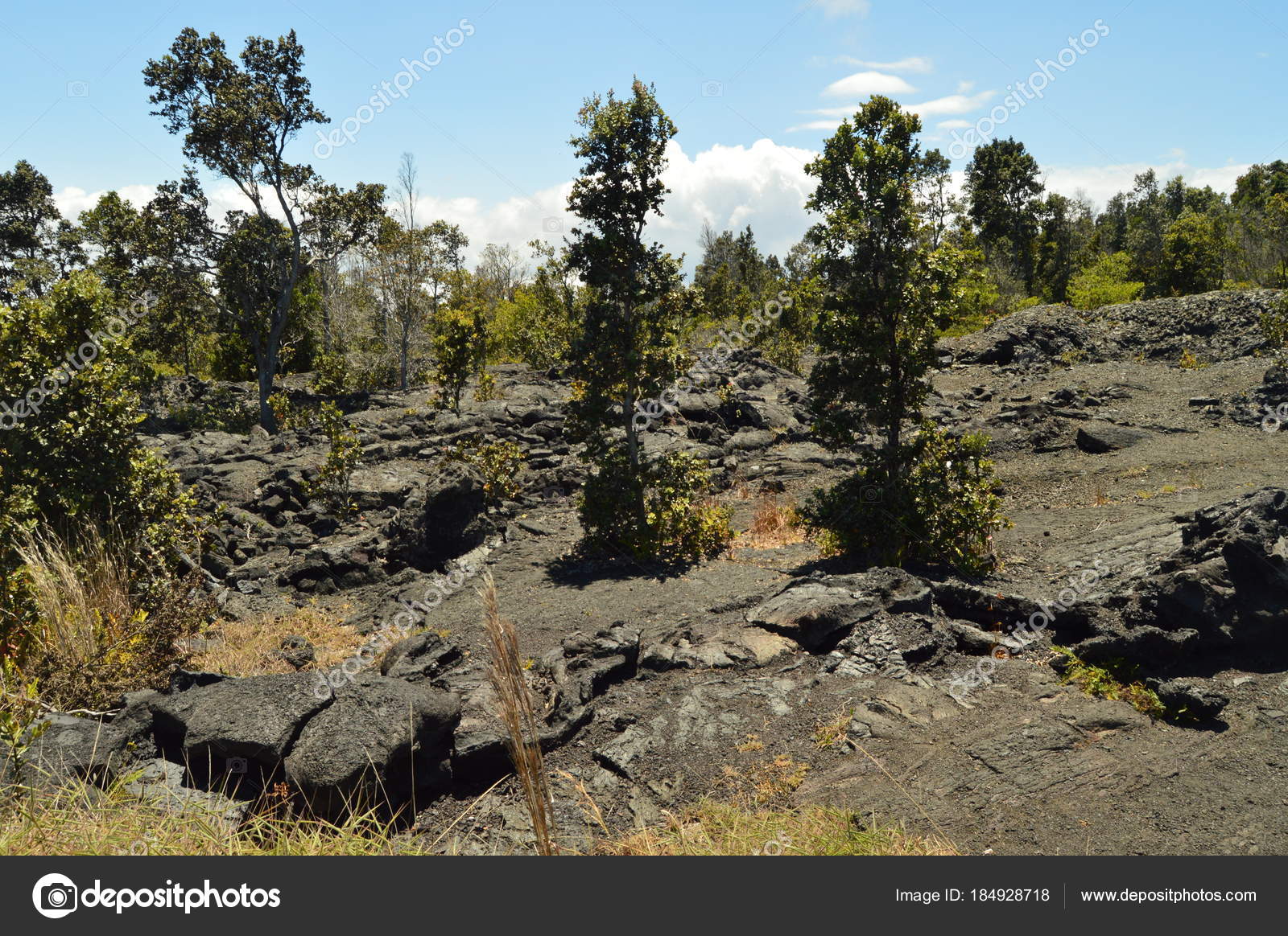Volcano Extinguished Volcanic Rocks Formations July 2017 Big Island ...