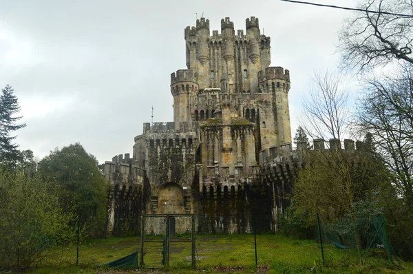 Battlements Back Facade Castle Butron Castle Built Middle Ages ...