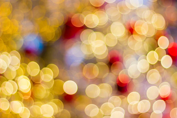 Blur - bokeh Decorative outdoor string lights hanging on tree in the ...