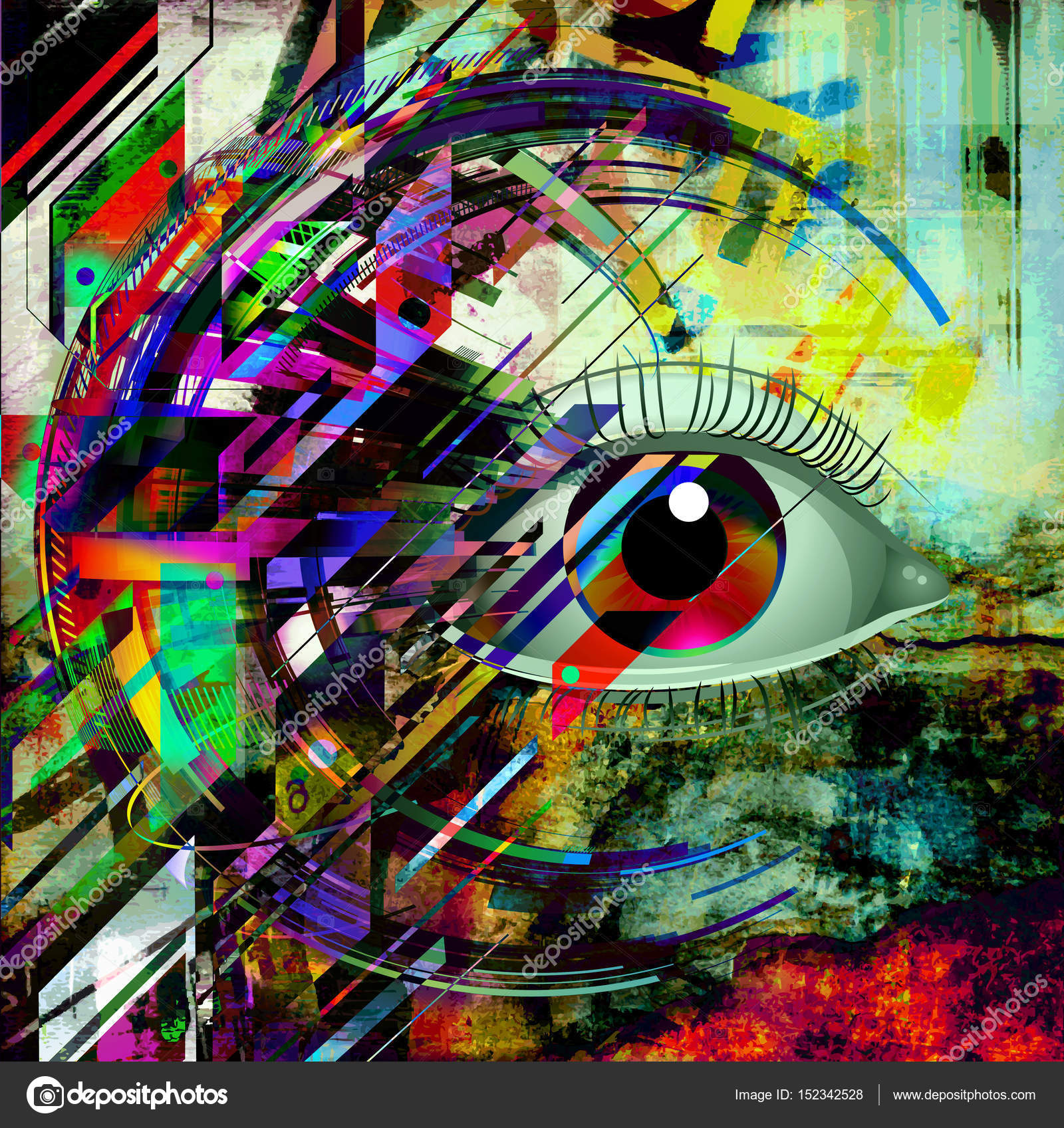 Abstract magic eye Stock Photo by ©valik4053022 152342528