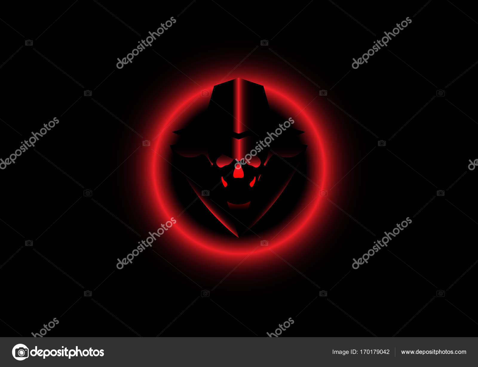 Logo hacker secret, vector isolated or black background Stock Vector ...