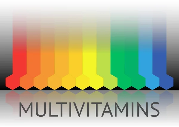 Multivitamin label inspiration, icon concept vitamins , vector isolated ...