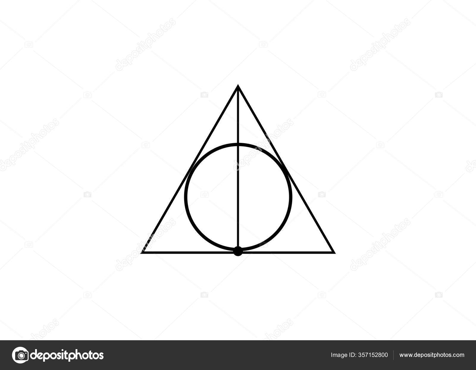 Deathly Hallows Symbol White