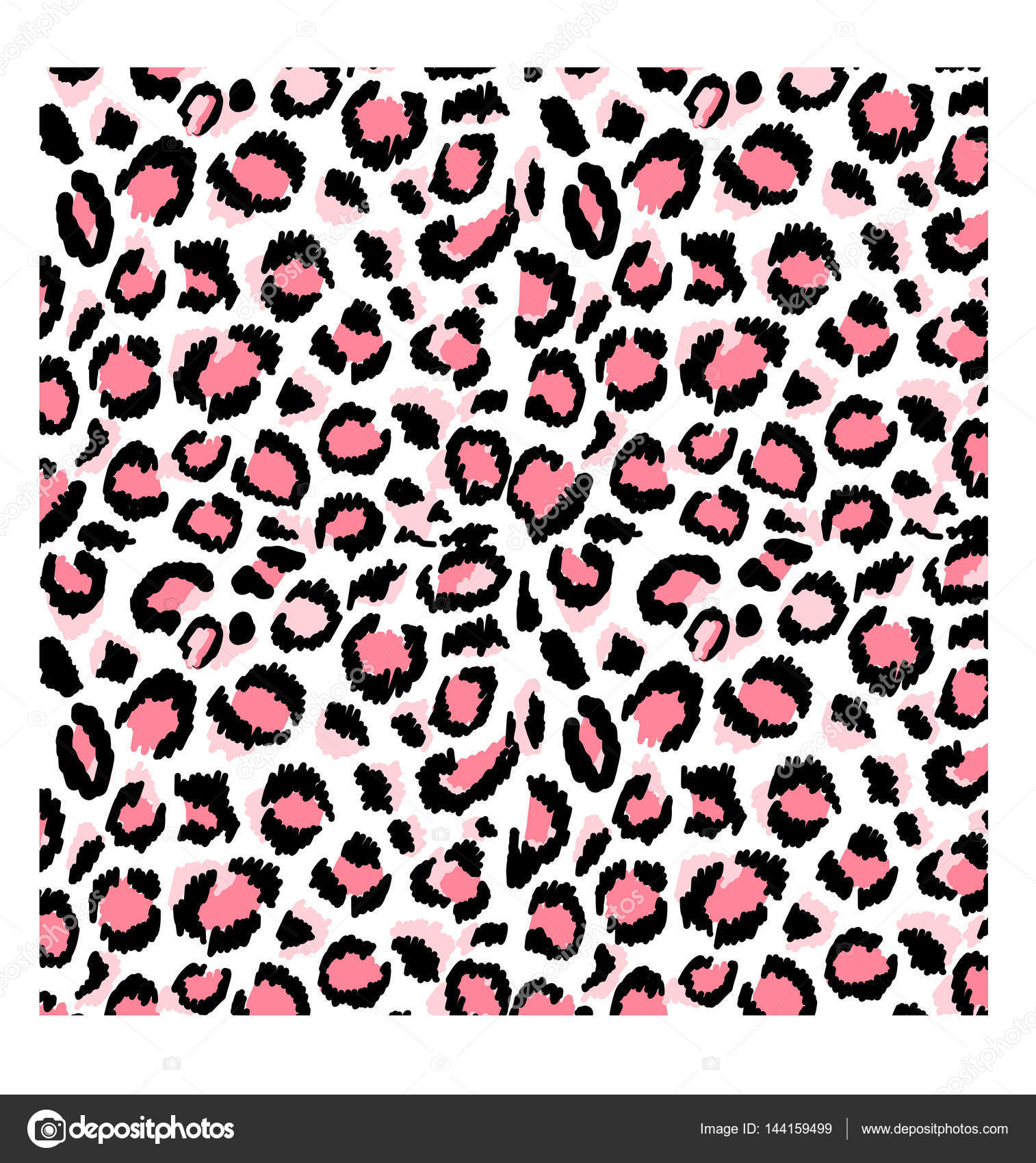 Leopard pink pattern Stock Vector Image by ©shekaka #144159499