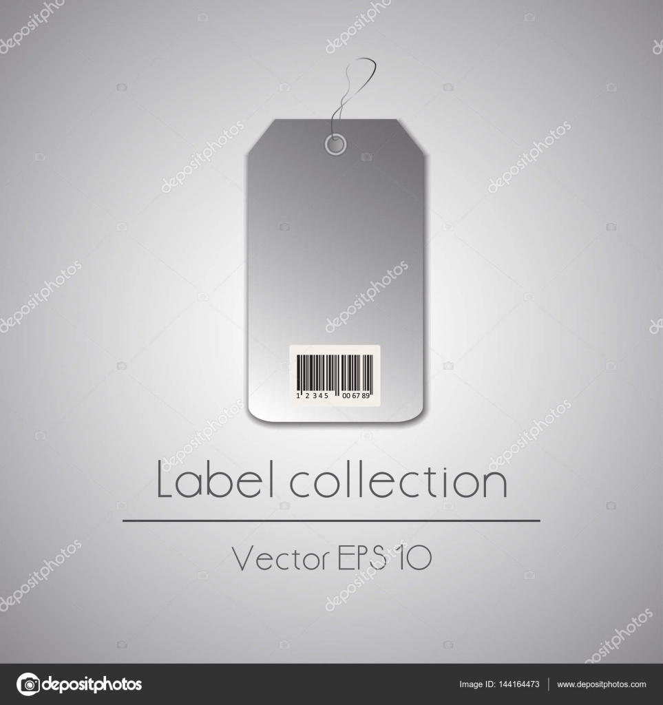 Gray hanging label Stock Vector by ©shekaka 144164473