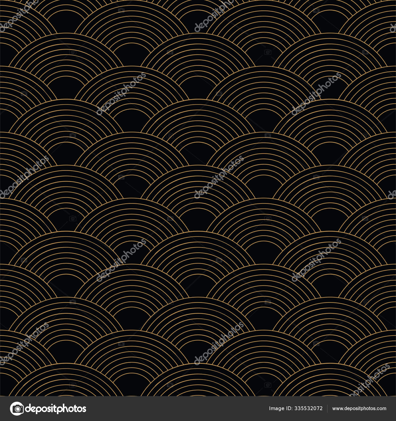 Seamless pattern. Wave. Fish scales texture. Vector illustration Stock ...