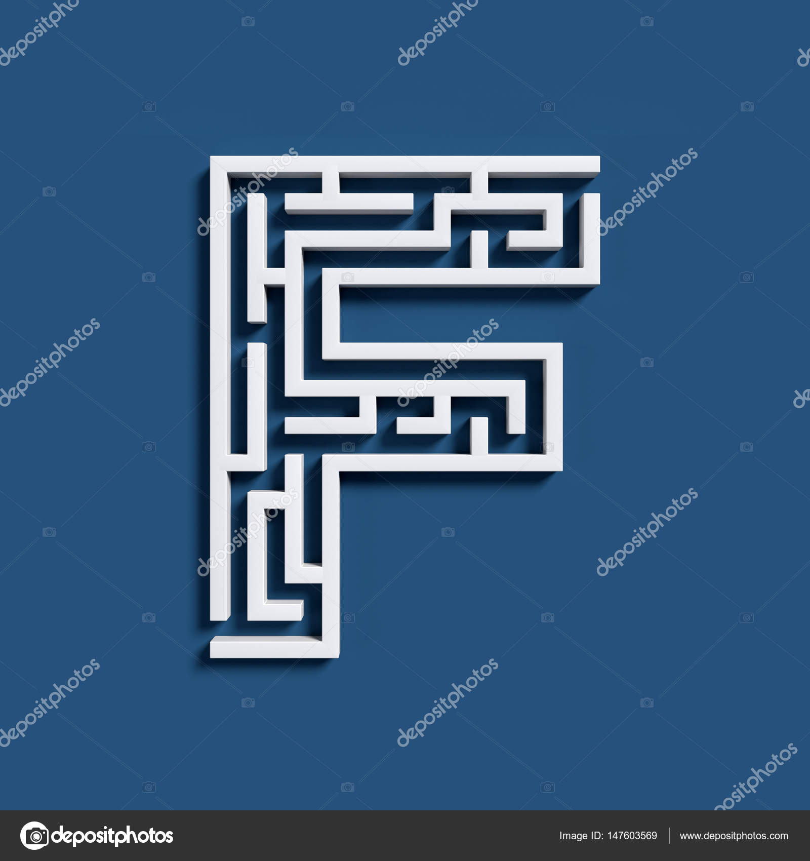 Letter F Maze