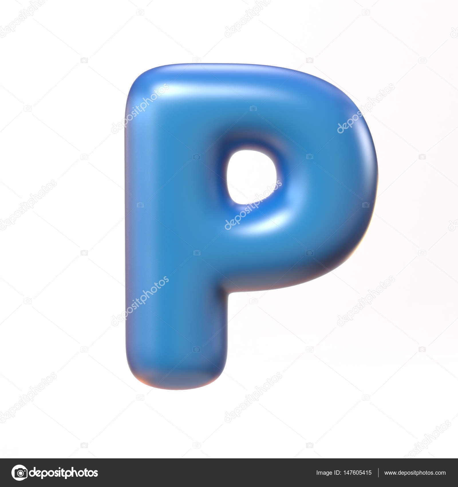 Burbujeante letra de fuente 3d P — Foto de stock #147605415 © koya979