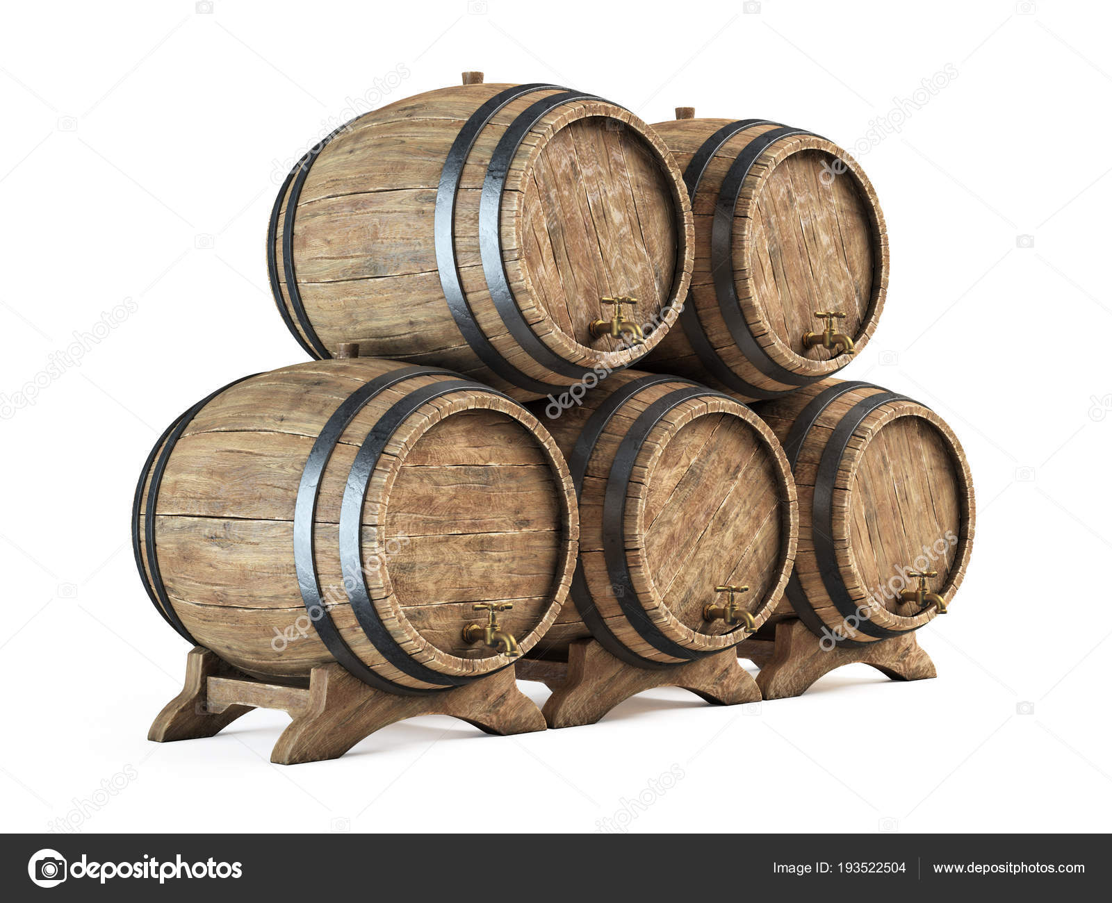 Stacked Wood Barrel