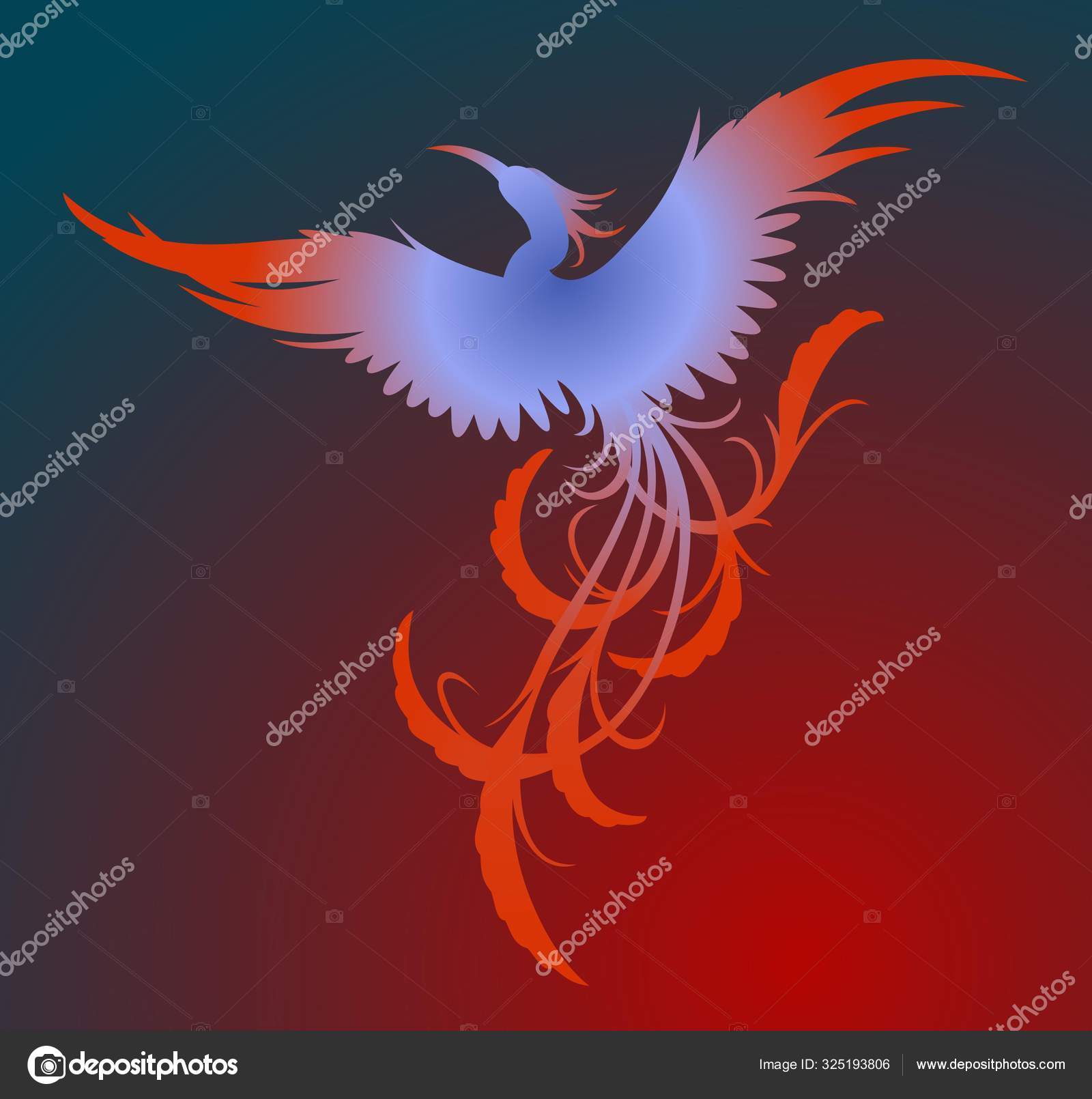 Blue Fire Phoenix