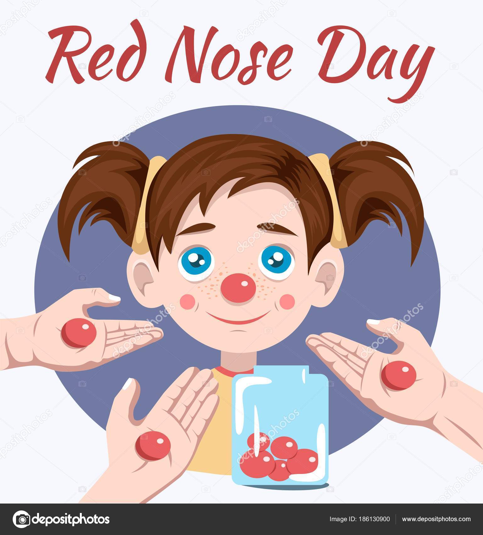 Red nose day Stock Vector by ©rikitikitao@gmail.com 186130900