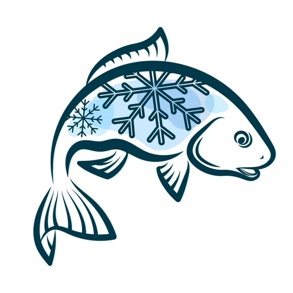 Frozen fish — Stock Vector © john1279 #31224145