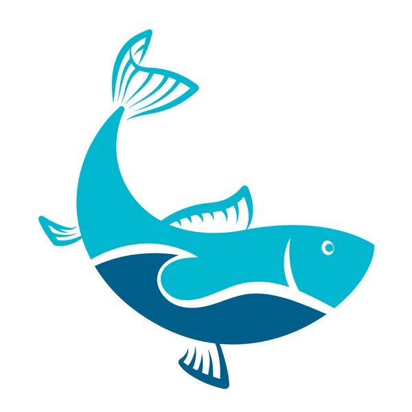 Blue Fish Icon ⬇ Vector Image by © cidepix | Vector Stock 35466461