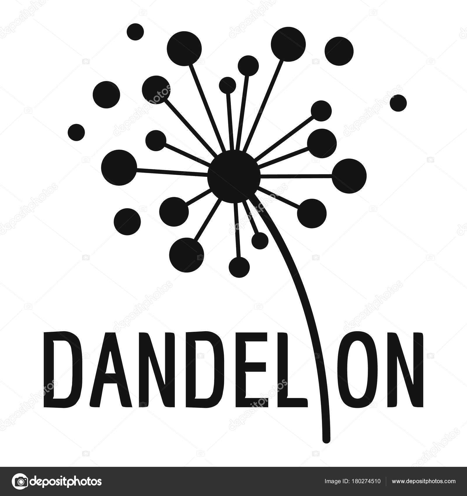 Dried dandelion logo icon, simple style. Stock Vector Image by ...