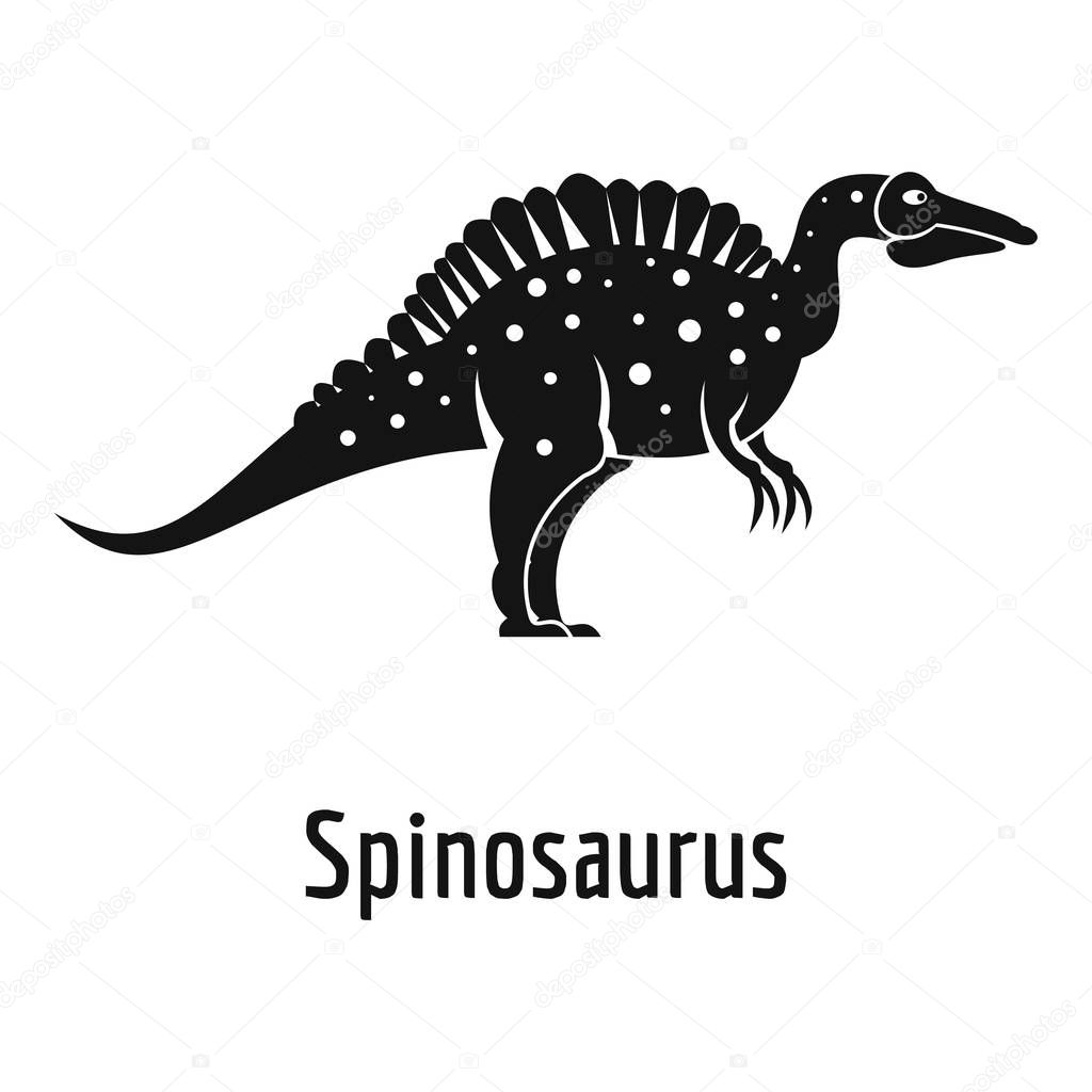 Spinosaurus icon, simple style. — Stock Vector © anatolir #180271222