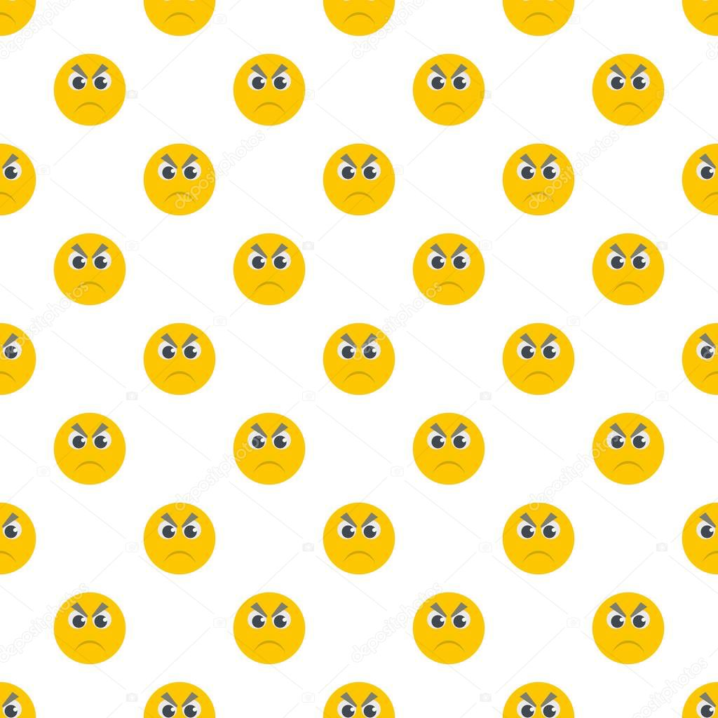 Patrón de sonrisa enojado sin costura 2023