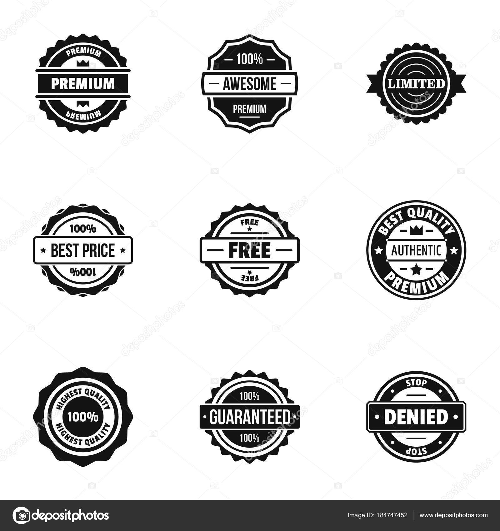 Realization icons set, simple style Stock Vector Image by ©anatolir ...