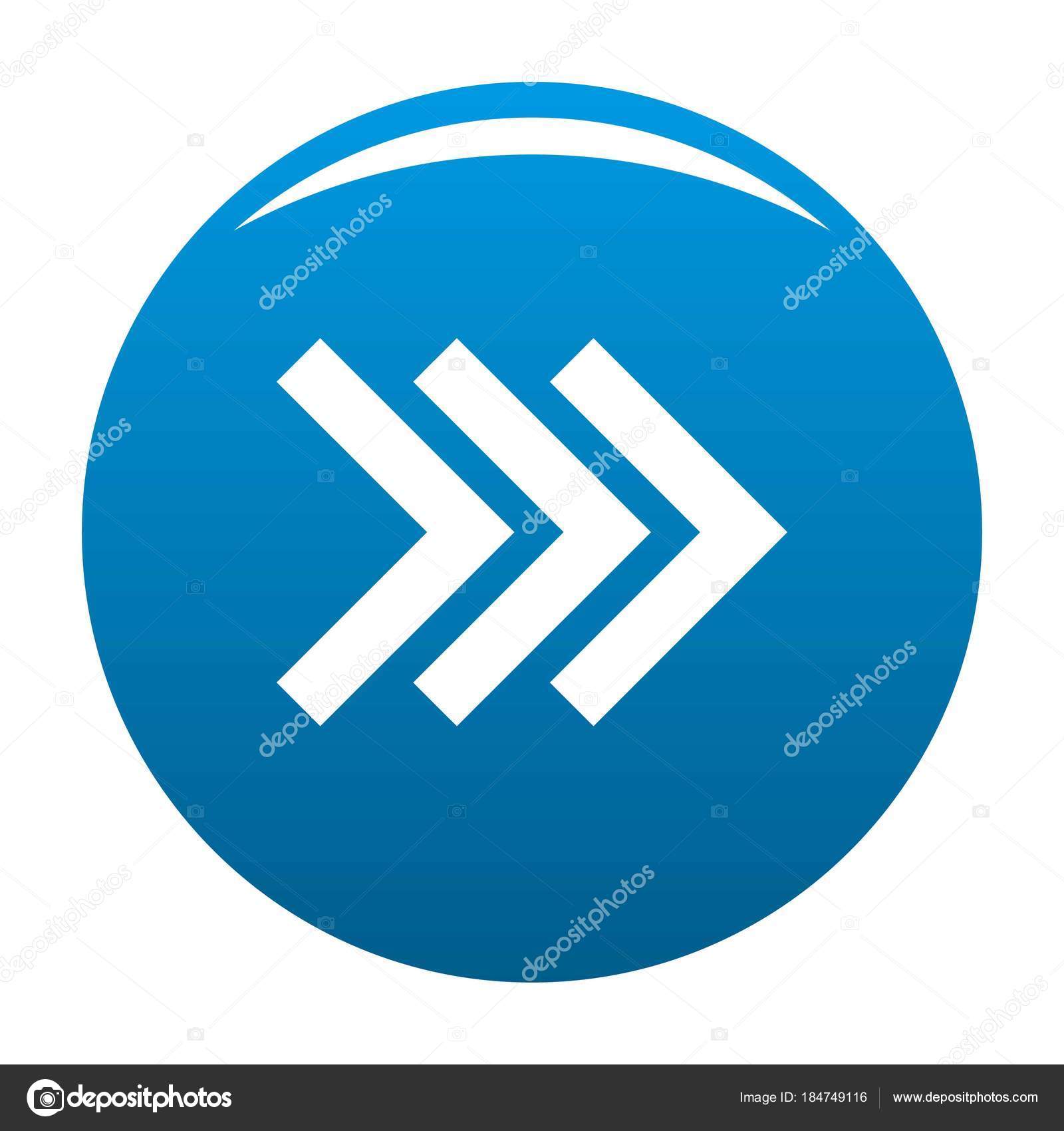 Arrow icon blue vector Stock Vector Image by ©anatolir #184749116