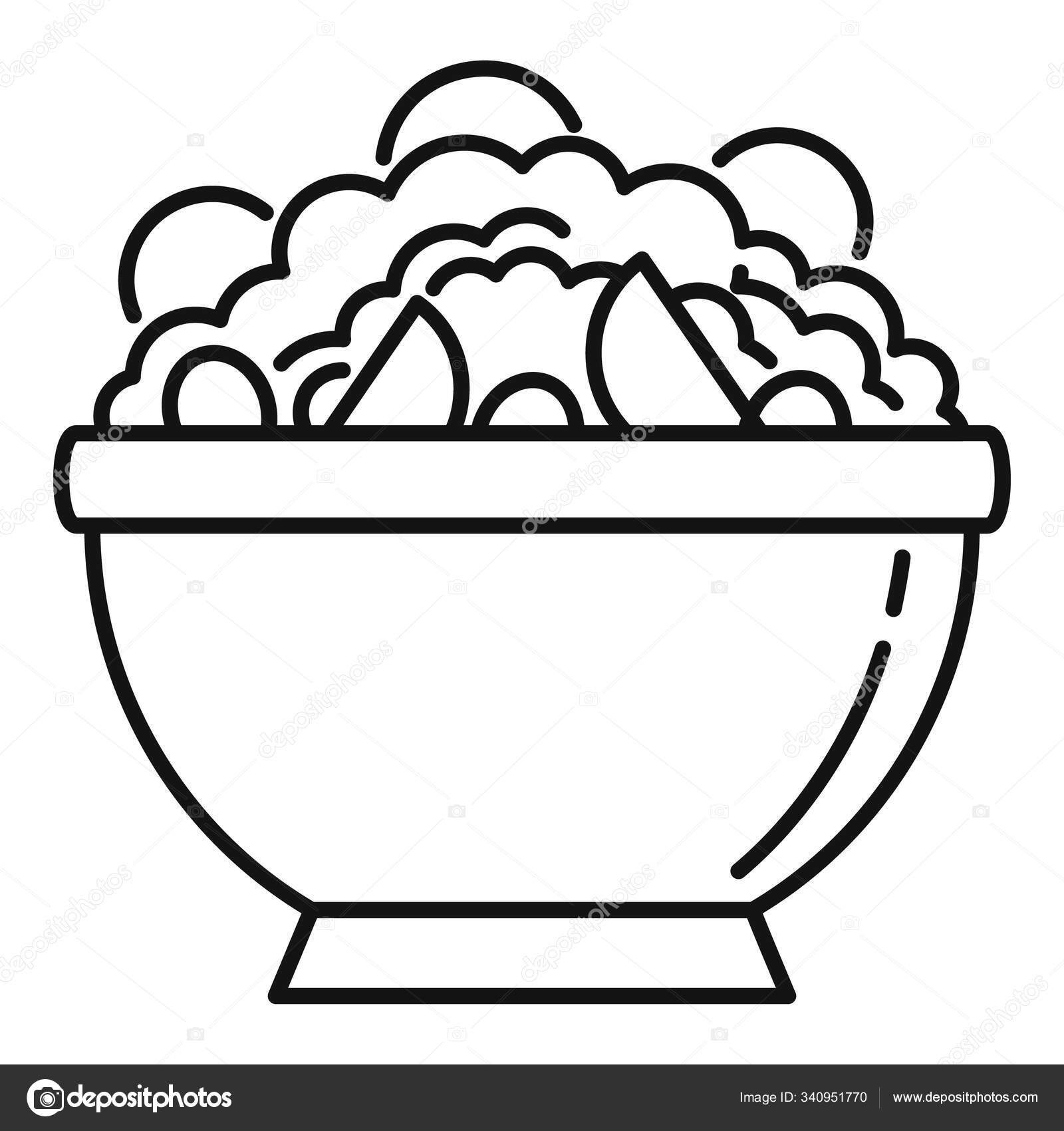 Bowl Clip Art Black And White