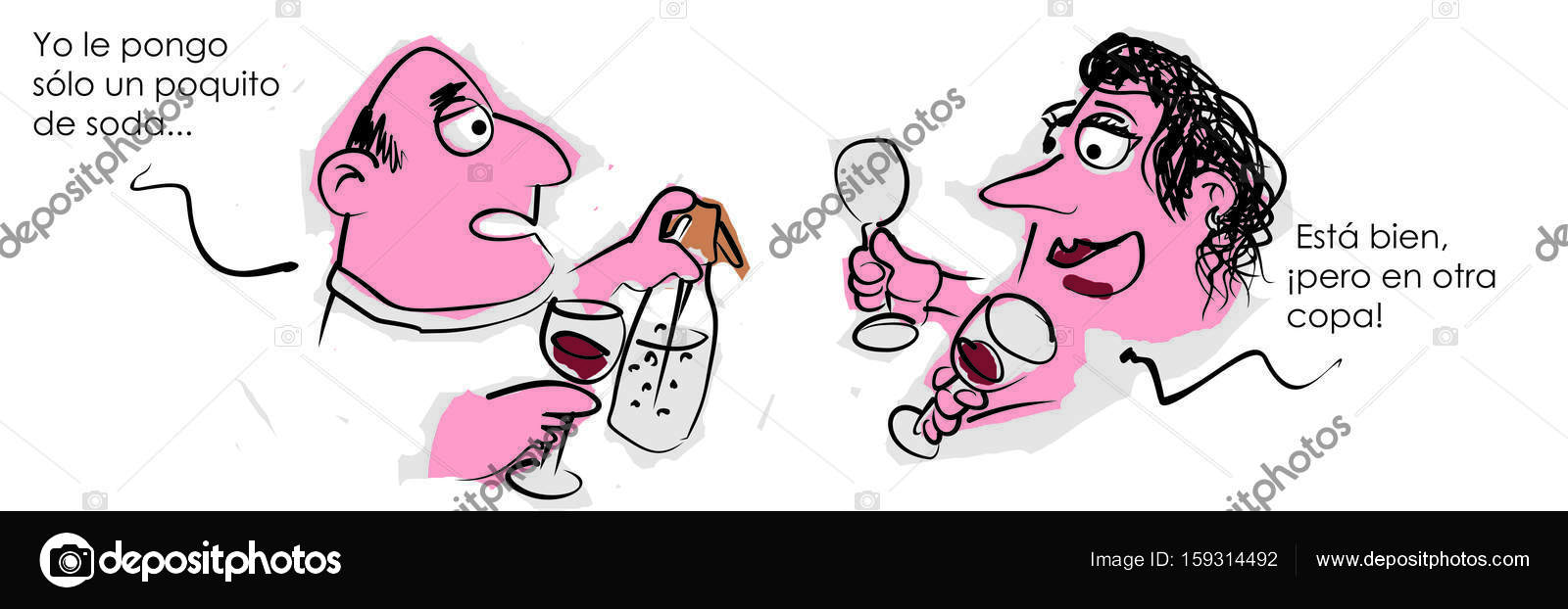 Do not put soda on your wine cup — Stock Photo © analizarte #159314492