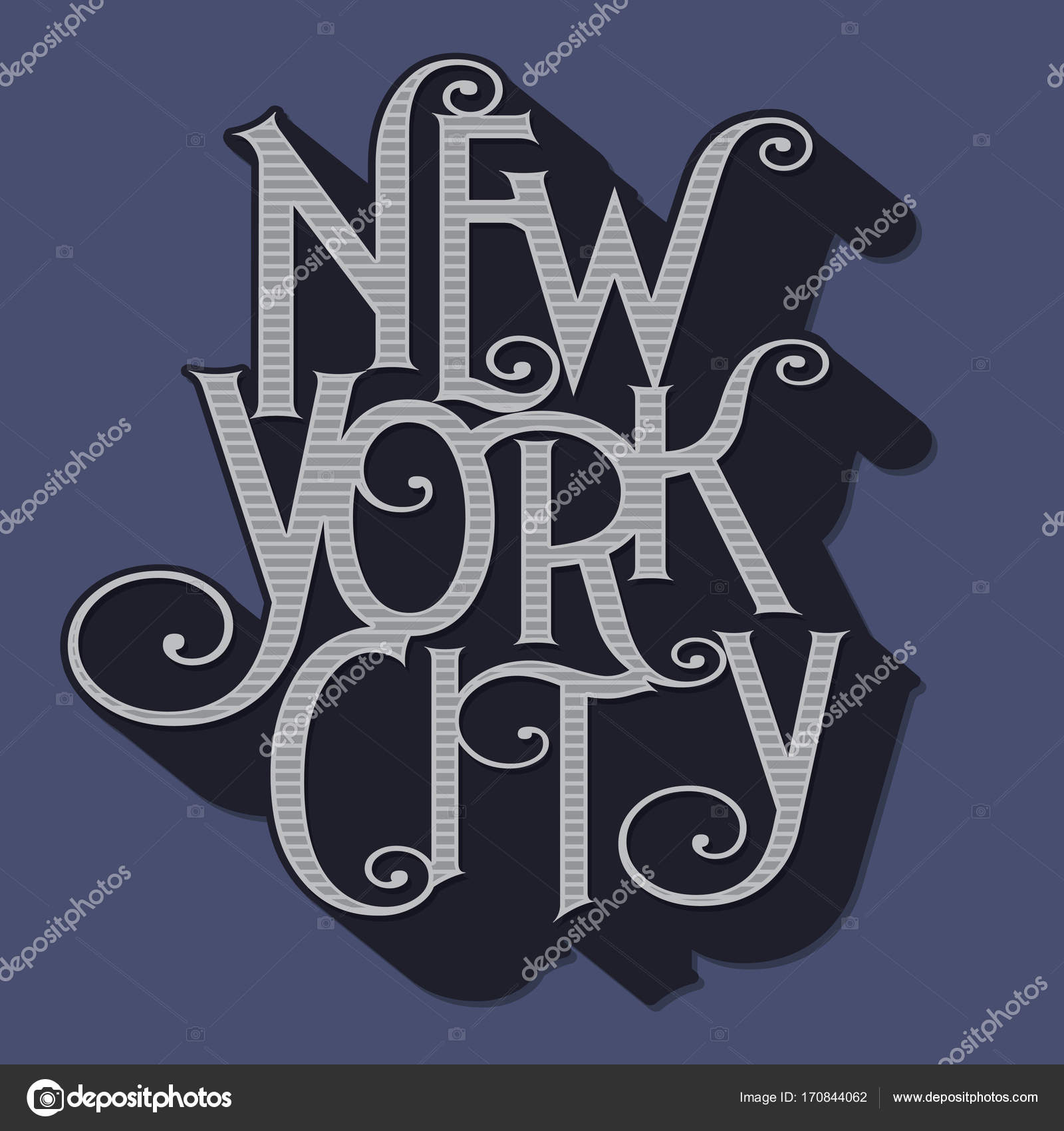 New York city typography Stock Vector Image by ©Syquallo #170844062