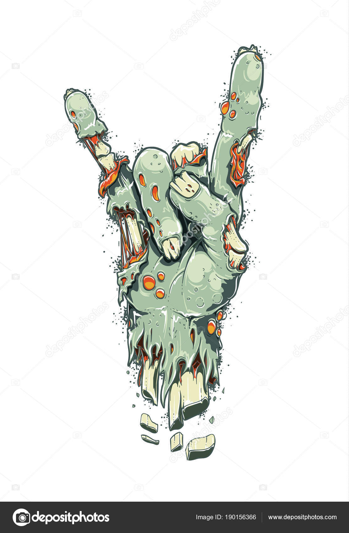 Realistic Zombie Hand Drawing