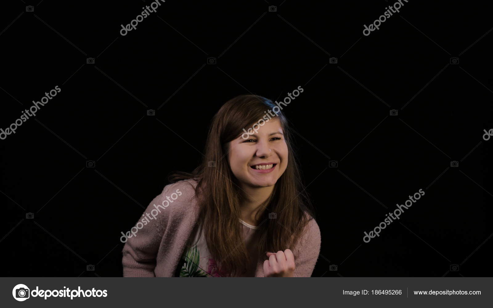 Una joven dama Gesturing Bingo: fotografía de stock © profstocktv ...