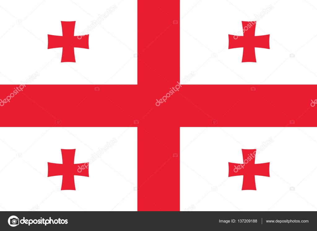 Bandera de Georgia. Formato vectorial Vector de stock por ...