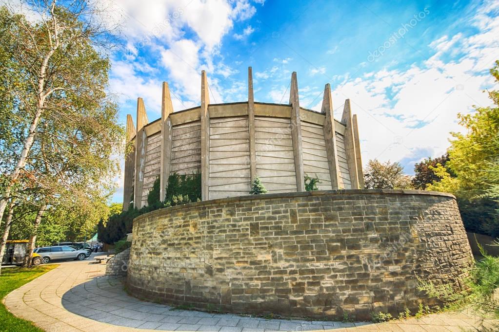 WROCLAW, POLONIA - 14 de agosto de 2017: El Panorama de Raclawice ...