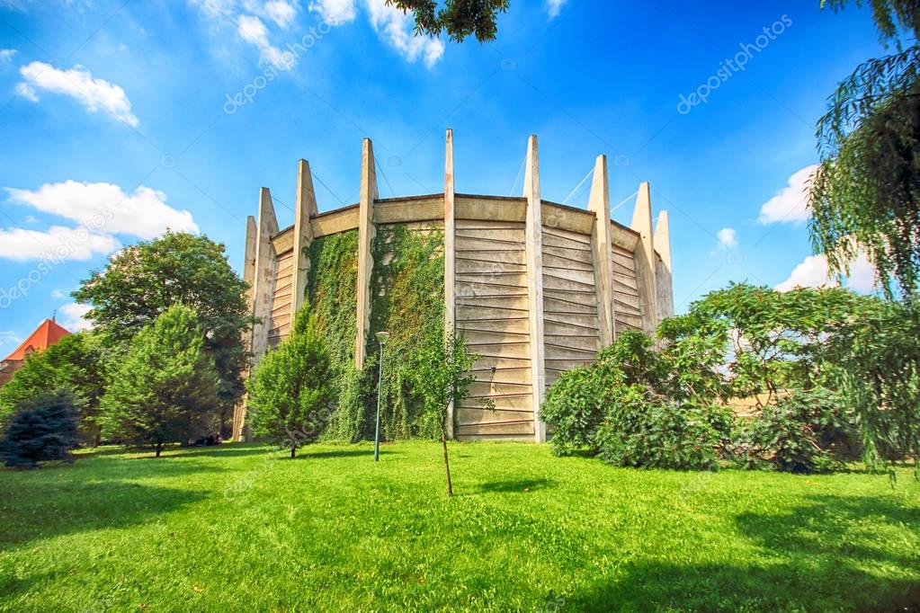 WROCLAW, POLONIA - 14 de agosto de 2017: El Panorama de Raclawice ...