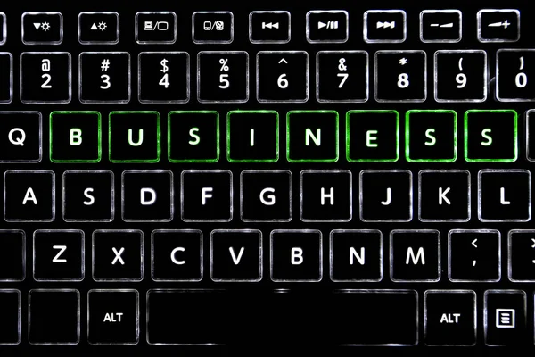 Modern green backlit keyboard Stock Photos, Royalty Free Modern green ...