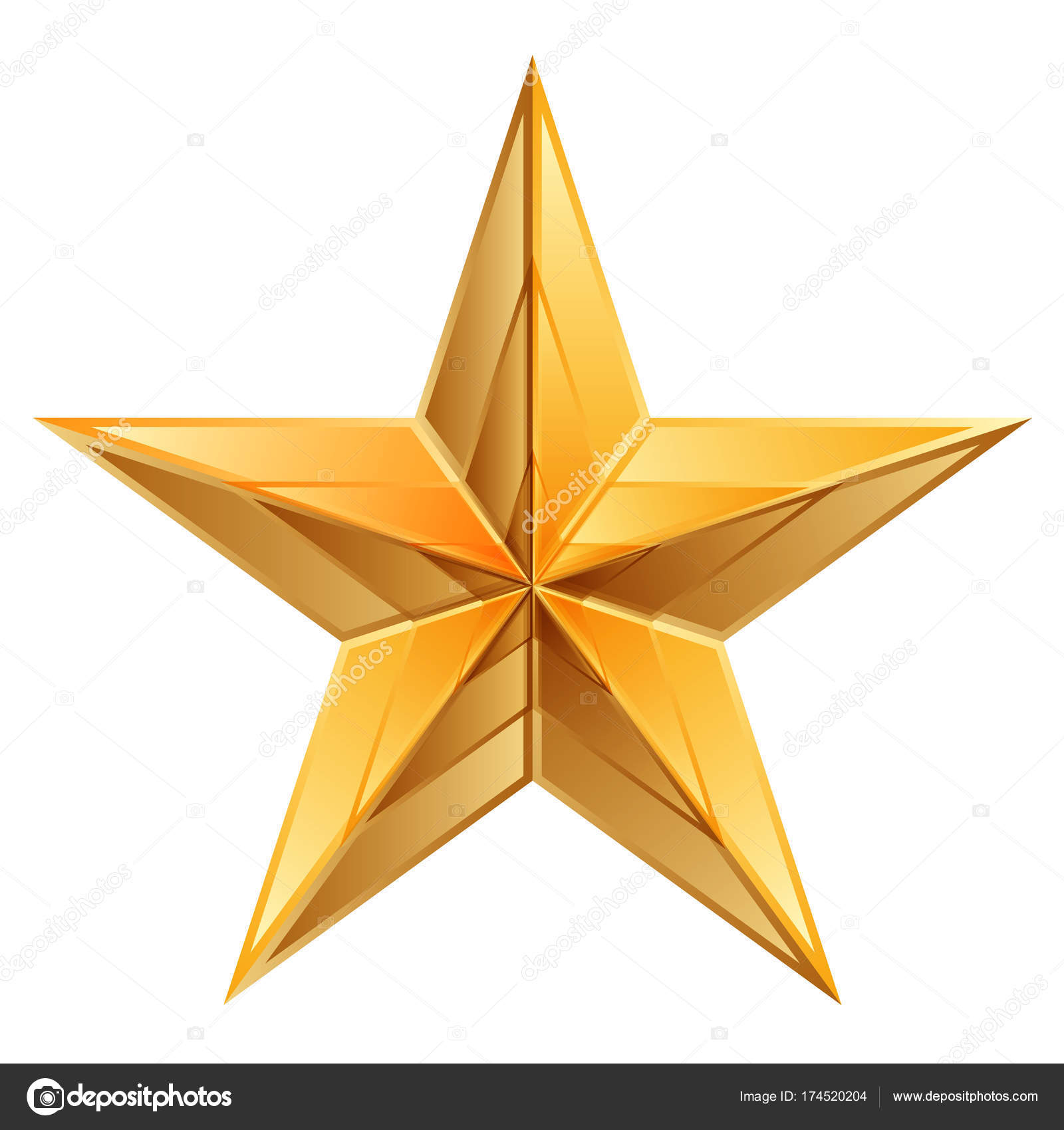 Vector Illustration Gold Star Stock Vector Image by ©maorglam #174520204