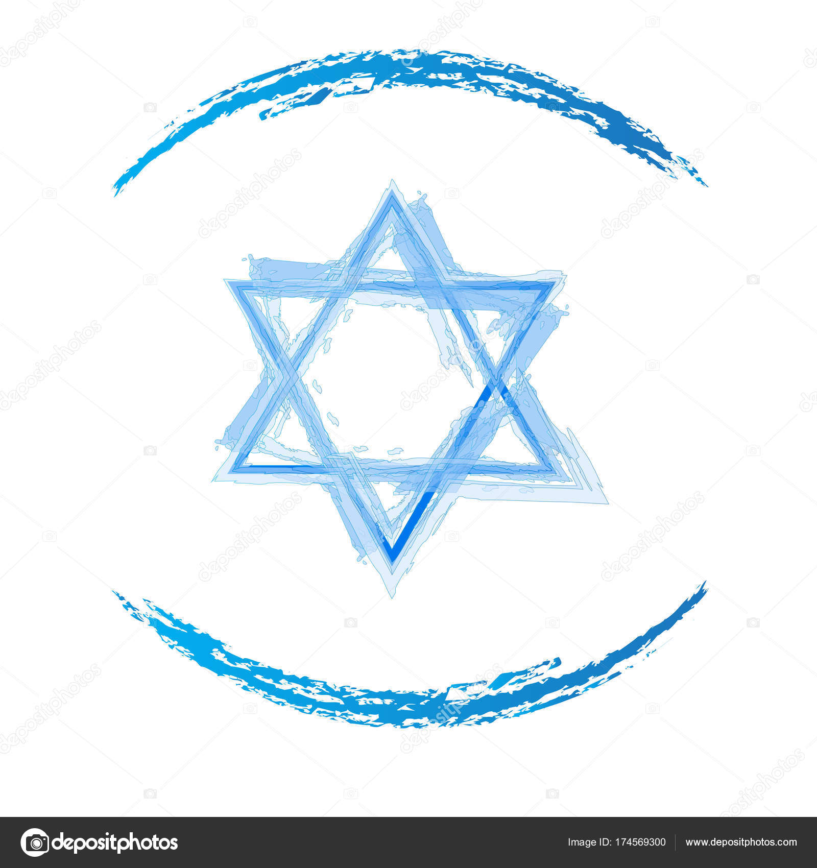 Ilustración vectorial de estrella de David Vector de stock #174569300 ...