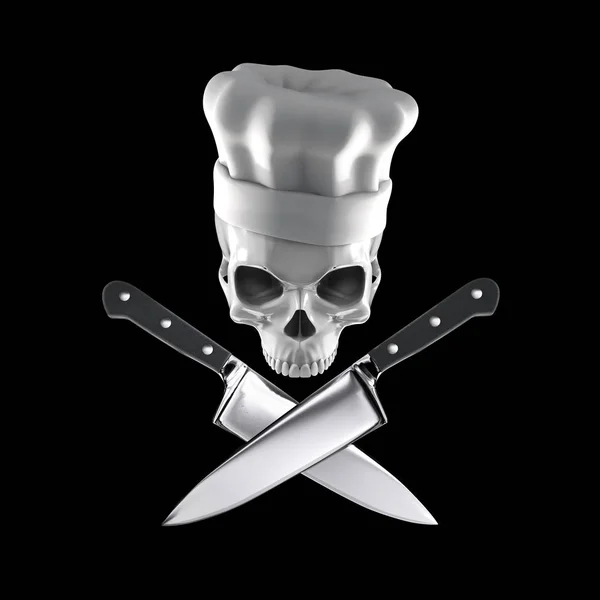 Chef Skull And Crossbones Tattoo