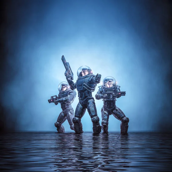 Sci Fi Alien Soldier