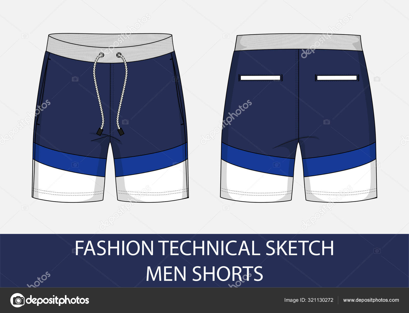 Athletic Shorts Drawing