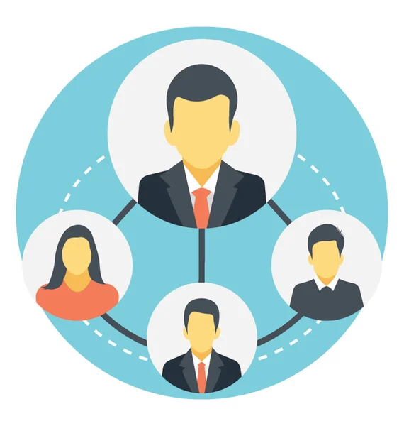 Social Interaction Flat Icon Versatility Concept — Stock Vector ...