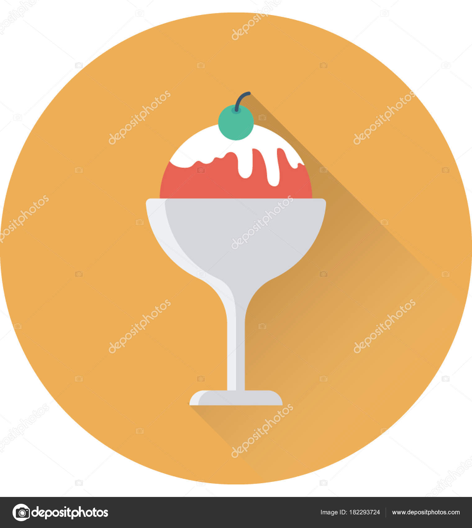Icono Helado Vector Vector de stock #182293724 de ©prosymbols