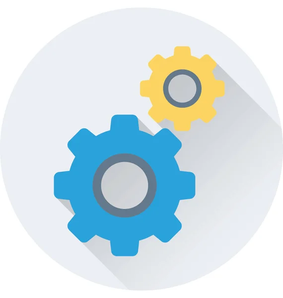 Icon Cogs Curved Arrows Beautifying Gears Icon Stock Vector by ...