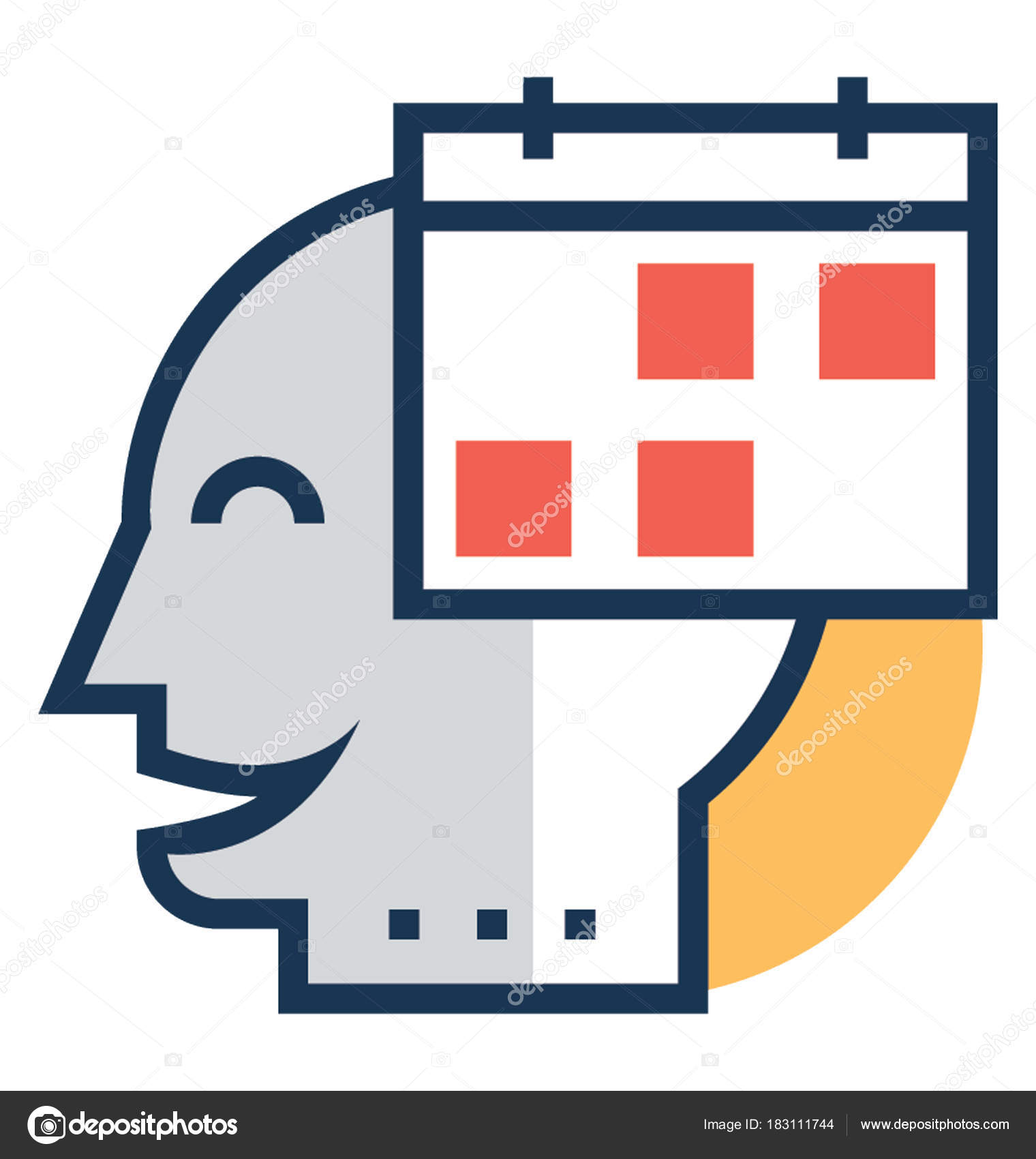 Time Frame Flat Line Vector Icon Stock Vector Image by ©prosymbols ...