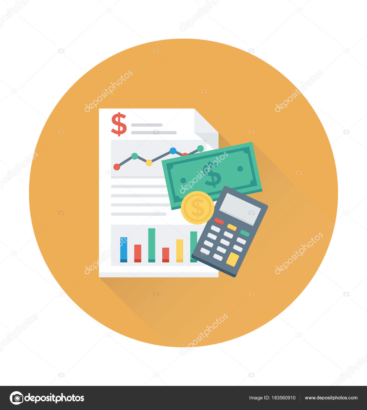 Flat Accounting Icons