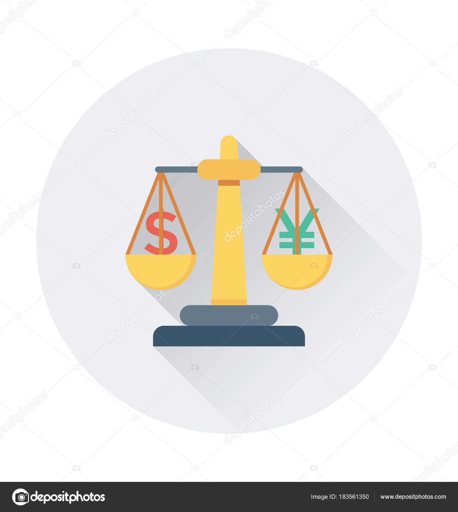 Justice Scale Vector Icon Stock Vector by ©prosymbols 183561350
