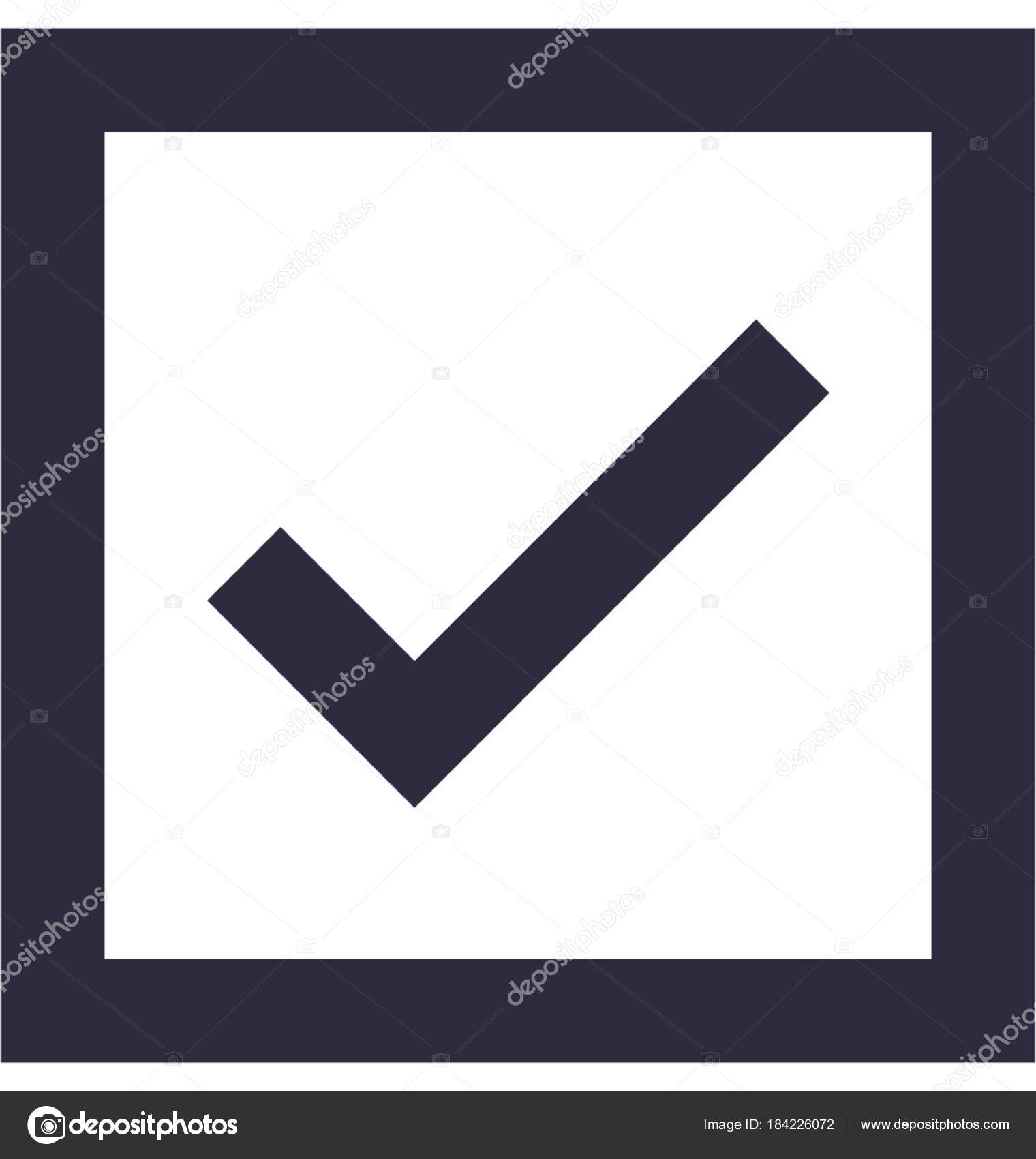 Check Mark Vector Icon Stock Vector Image by ©prosymbols #184226072